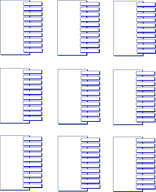 Blank Object Diagrams